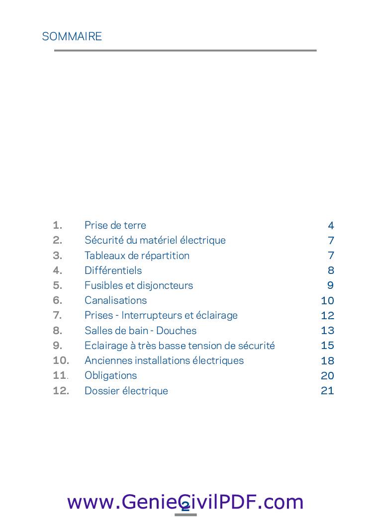 [PDF] Cours électricité de bâtiment | Genie Civil PDF