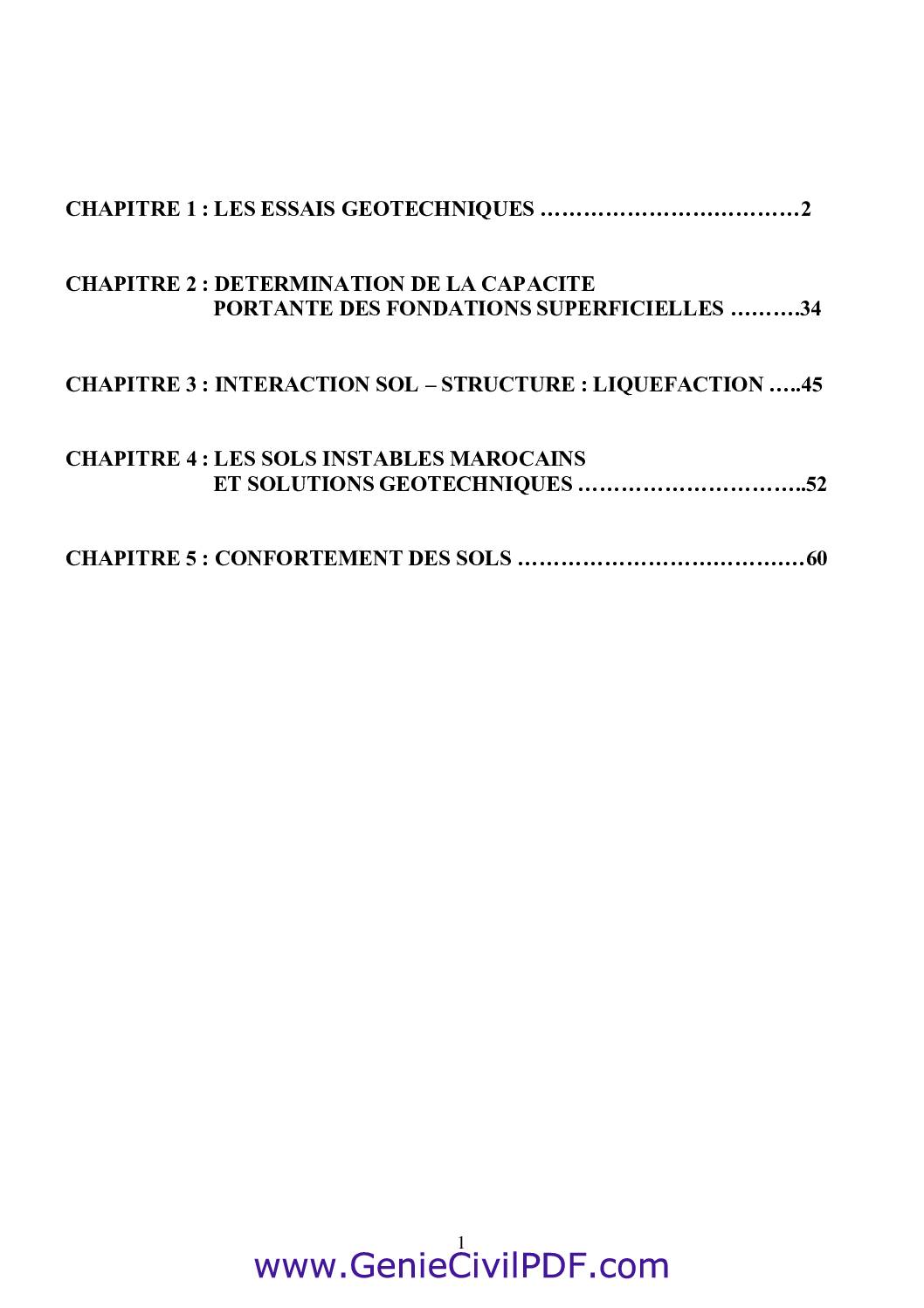 Cours Géotechnique | Genie Civil PDF