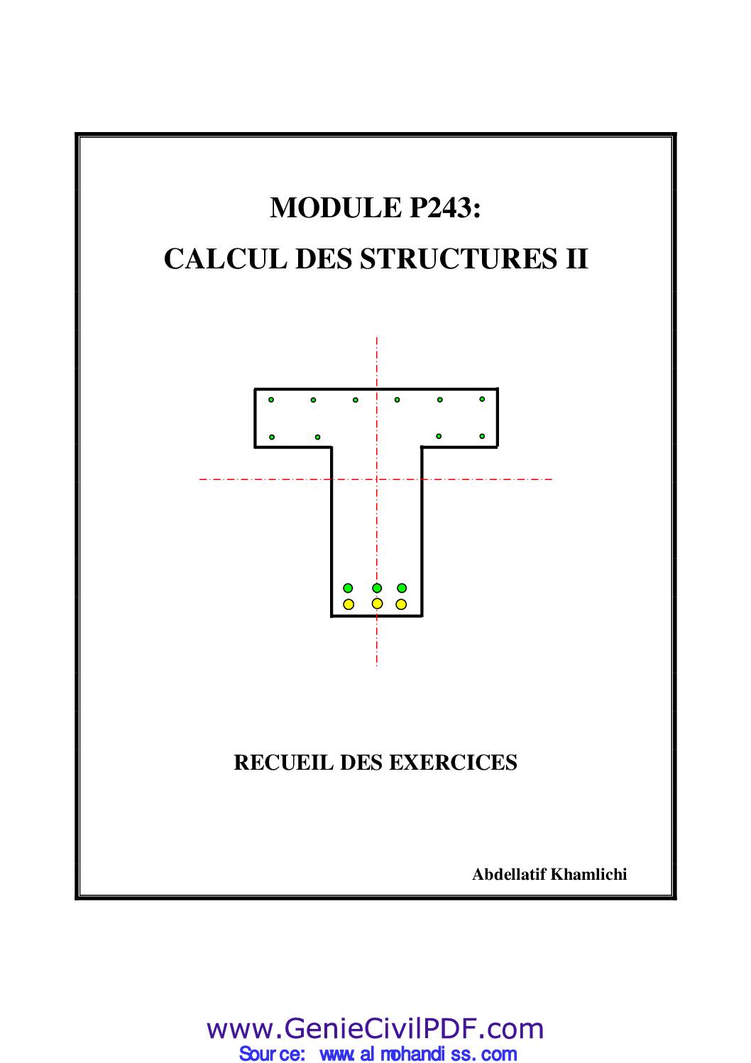 [PDF] Tout en un Calcul de structures bâtiment en béton armé | Genie Civil PDF